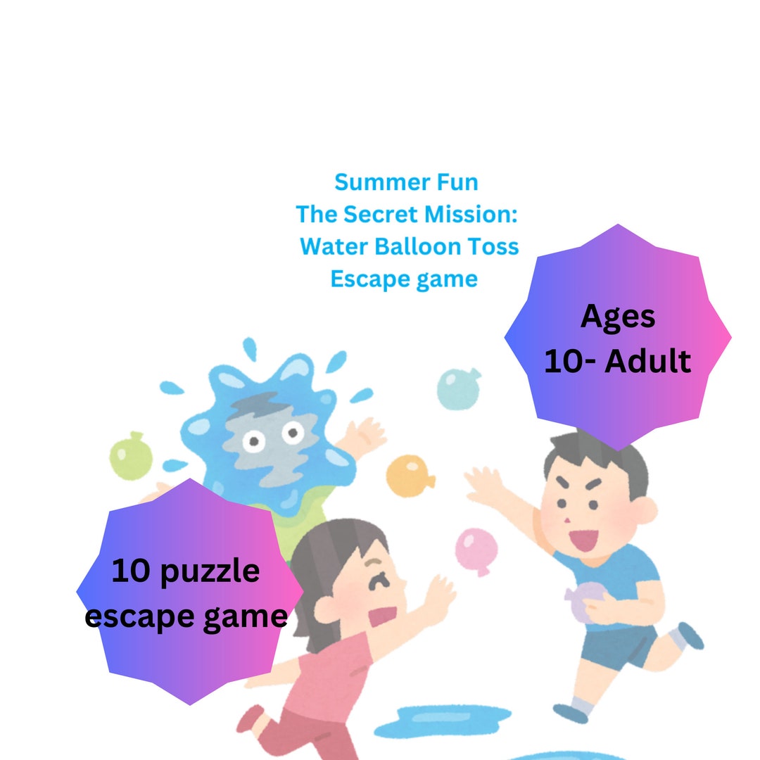 Water Balloon Toss Escape Game: Secret Mission, 10 Puzzles (digital ...