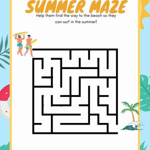 Summer Word Games for Kids – Fun Printable Word Search, I Spy & Maze ...