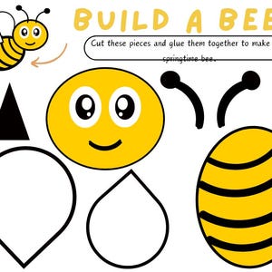Build a Bee Craft: Printable DIY Activity for Kids (digital Download ...