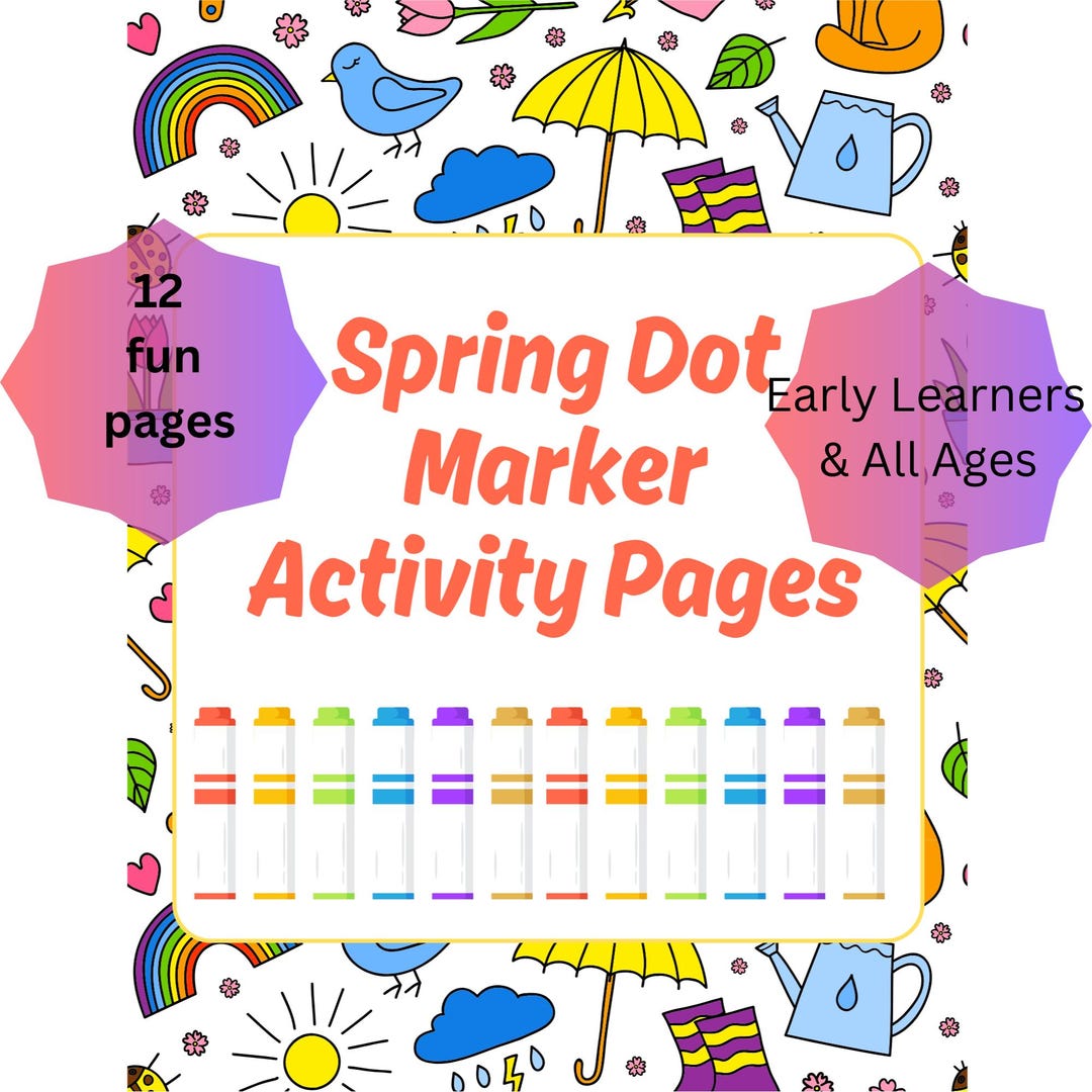 Spring Dot Marker Activities | 12 Fun Pages | Early Learning and Fine ...