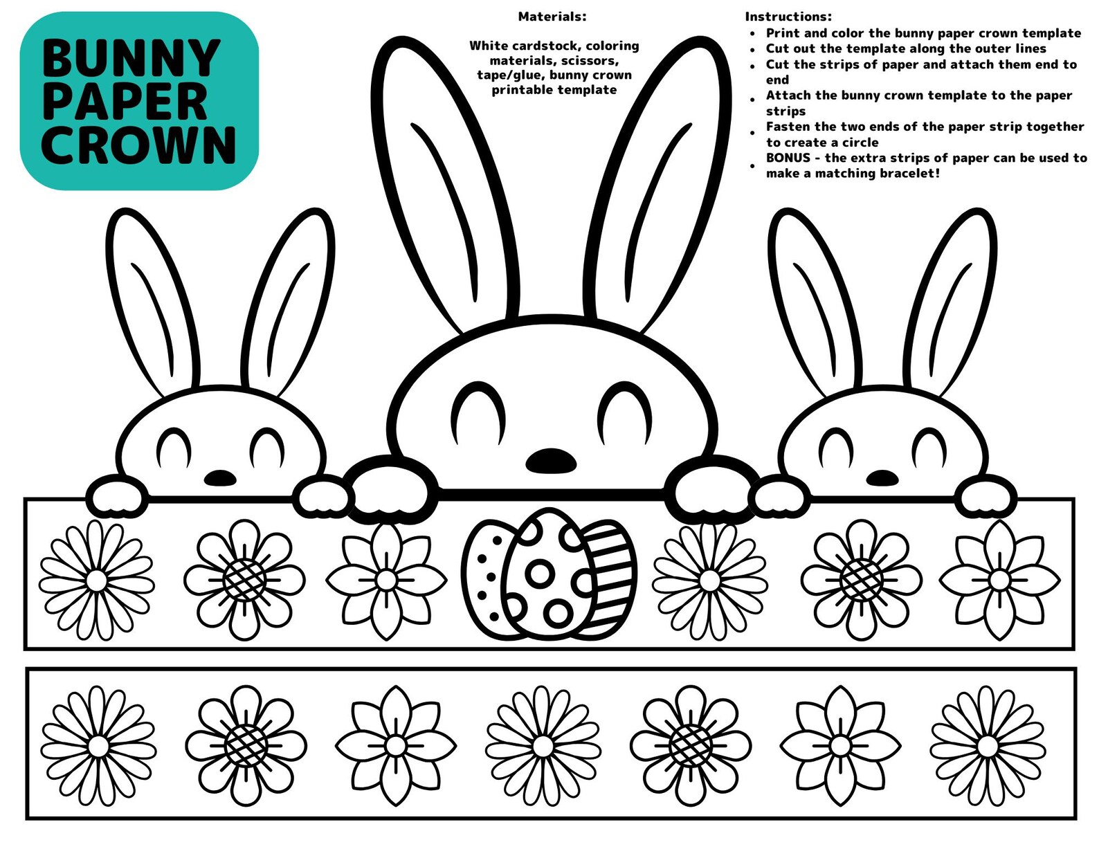 Easter Kid Crafts | Color and Cut Activities | Easter Bookmarks to ...