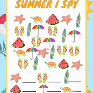 Summer Word Games for Kids – Fun Printable Word Search, I Spy & Maze ...