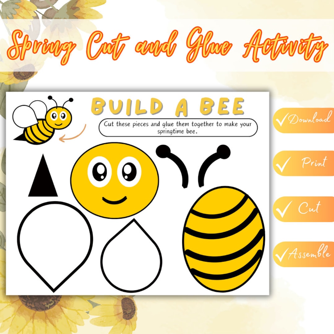 Build a Bee Craft: Printable DIY Activity for Kids (digital Download ...