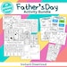 Father's Day Activity Bundle: Printable Coloring Pages & Coupons ...