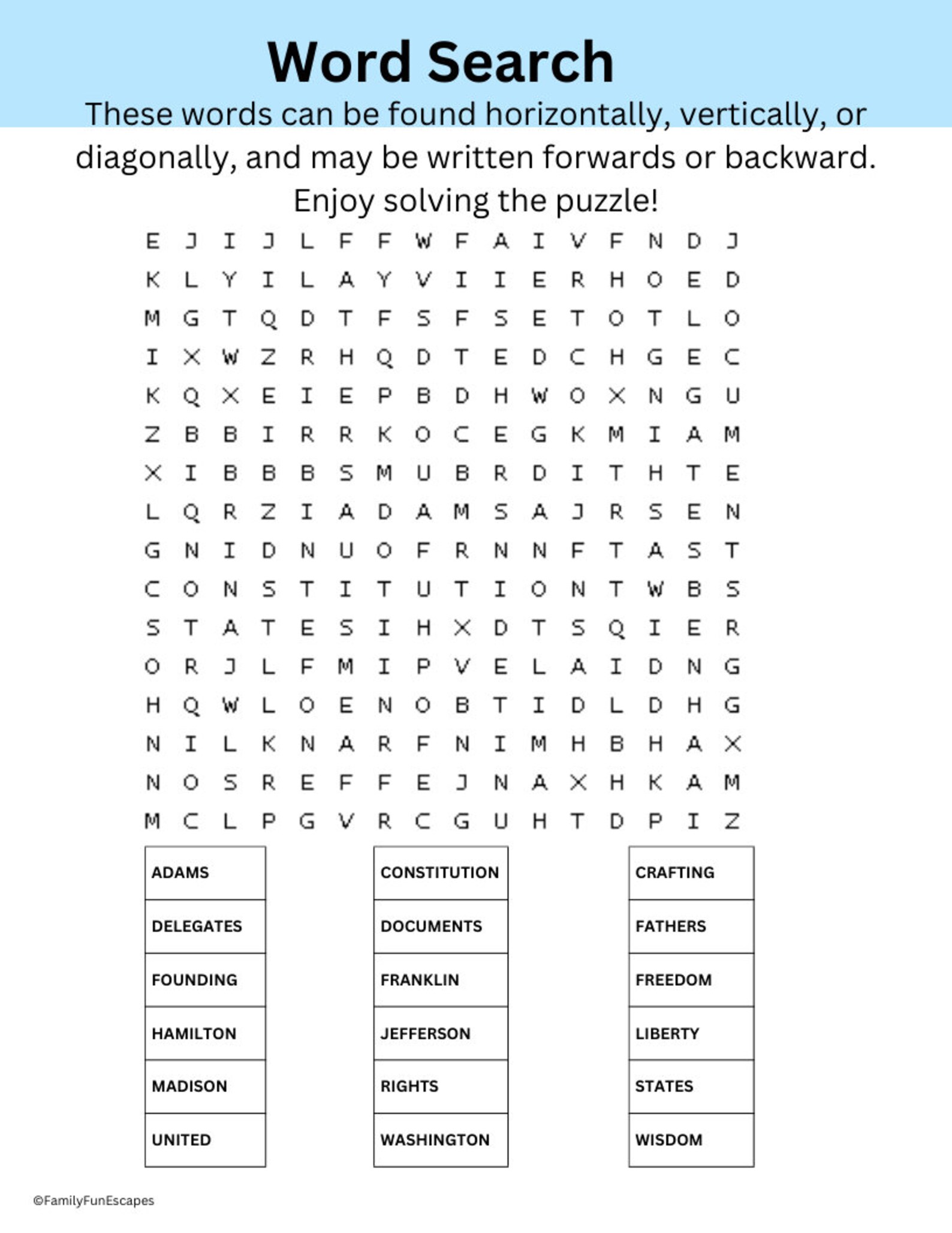 Founding Fathers Escape Game: History Puzzles & Maze (digital Download ...