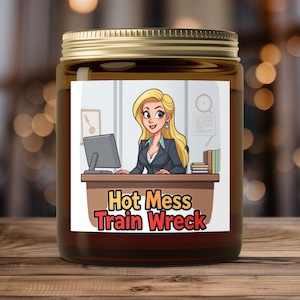 Hot Mess Train Wreck PNG | Funny Blonde Woman Sublimation | T-shirts ...