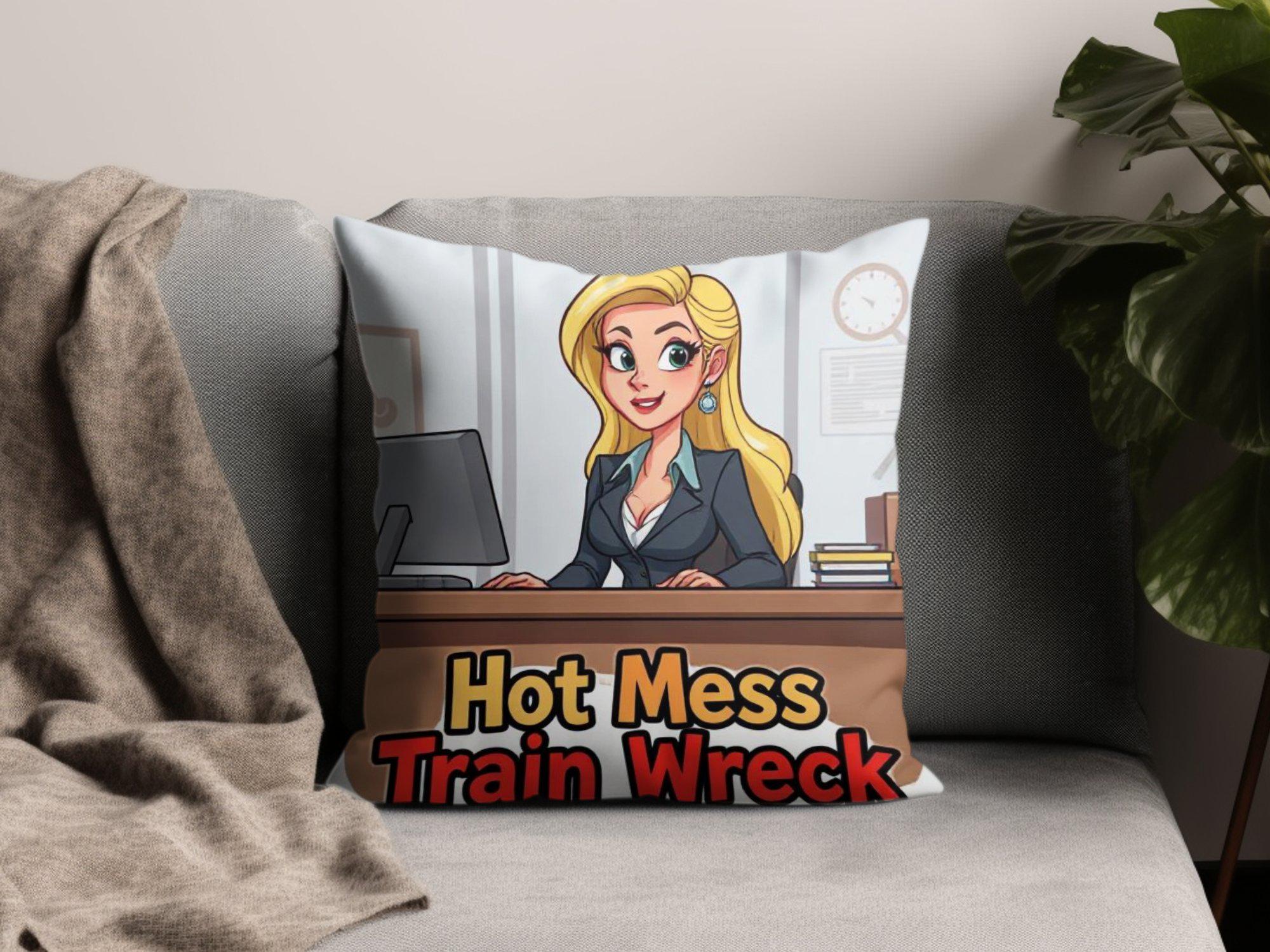 Hot Mess Train Wreck PNG | Funny Blonde Woman Sublimation | T-shirts ...
