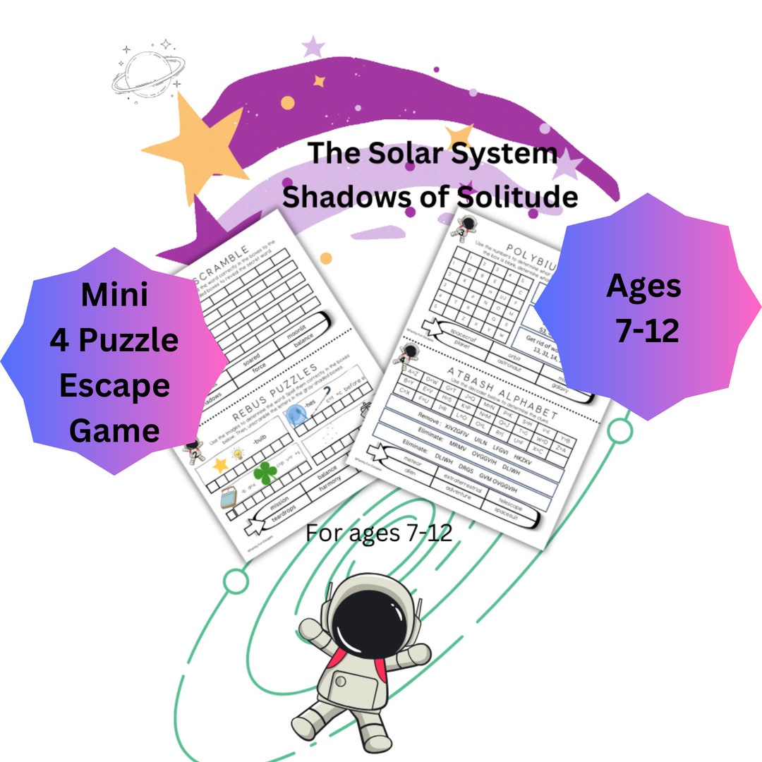 Solar System Escape Game: Shadows of Solitude, 4 Puzzles (digital ...