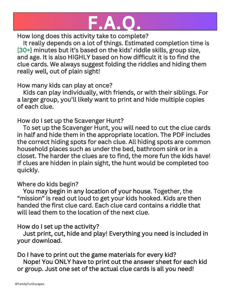 Missing Rhyming Words Scavenger Hunt | Classroom Game, Ages 6-10 ...