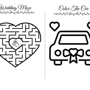 Wedding Kids Activity Bundle: Printable Games & Crafts (digital ...