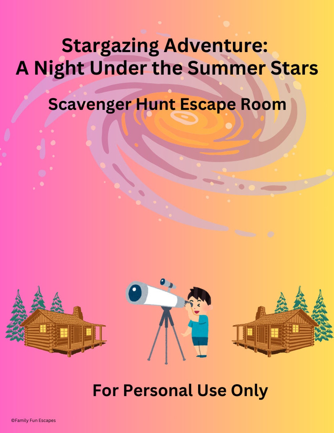 Stargazing Adventure: A Night Under the Summer Stars Scavenger Hunt - Etsy