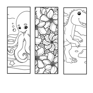 42 Printable Bookmarks to Color: Fun DIY Activity (digital Download) - Etsy