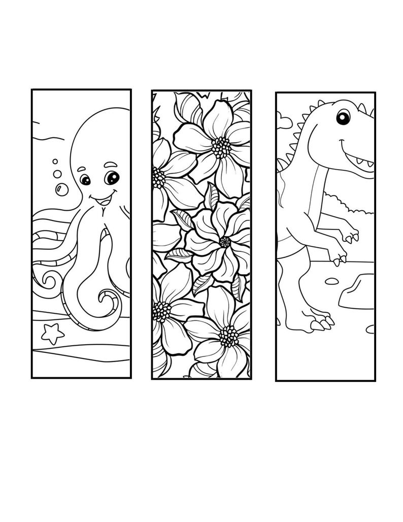 42 Printable Bookmarks to Color: Fun DIY Activity (digital Download) - Etsy