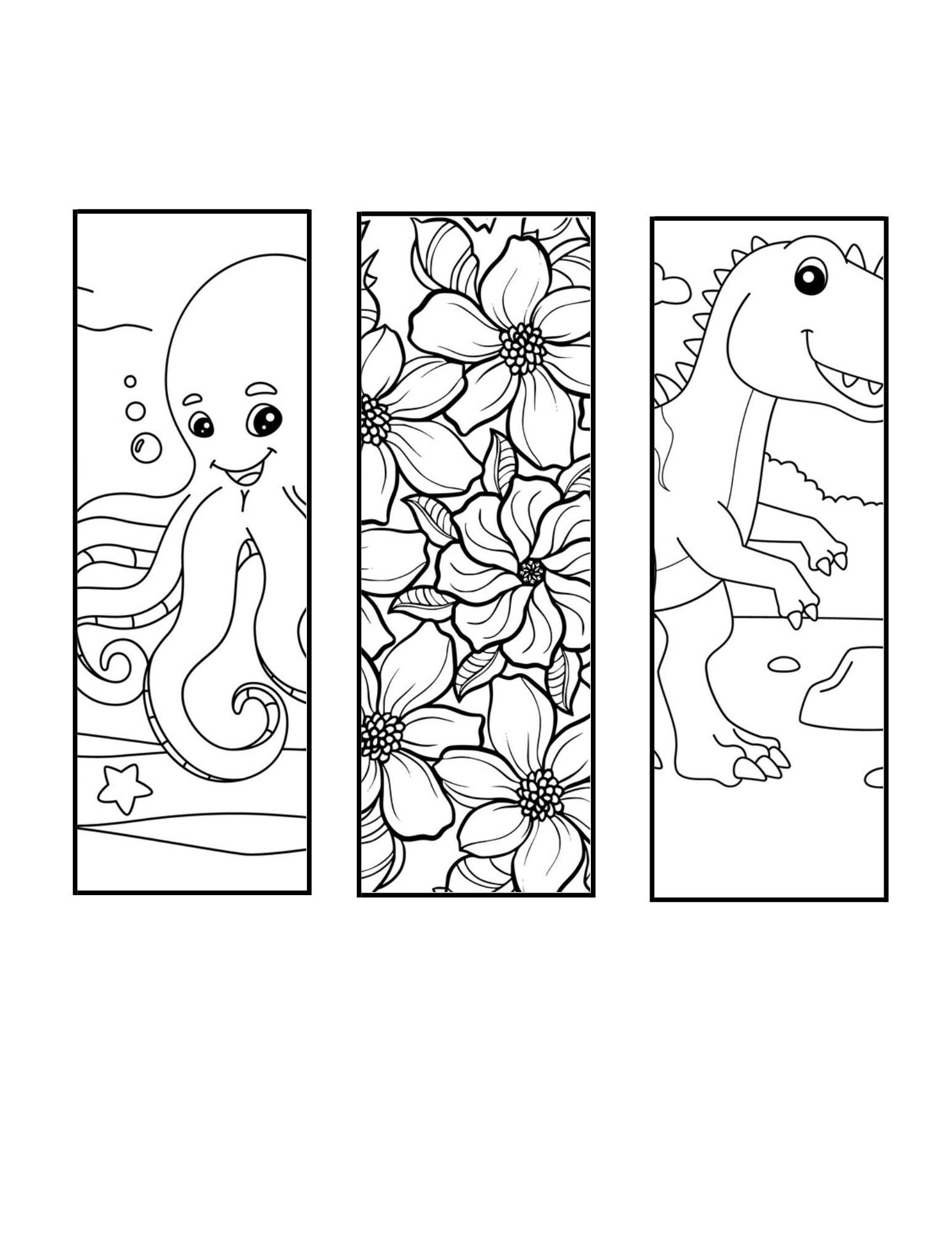 42 Printable Bookmarks to Color: Fun DIY Activity (digital Download) - Etsy