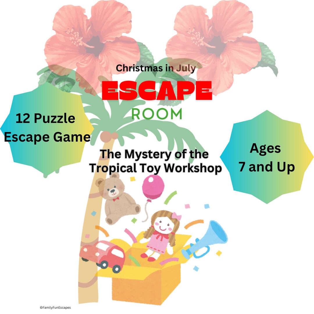 Christmas in July Escape Game | Tropical Toy Mystery | 12 Fun Puzzles ...