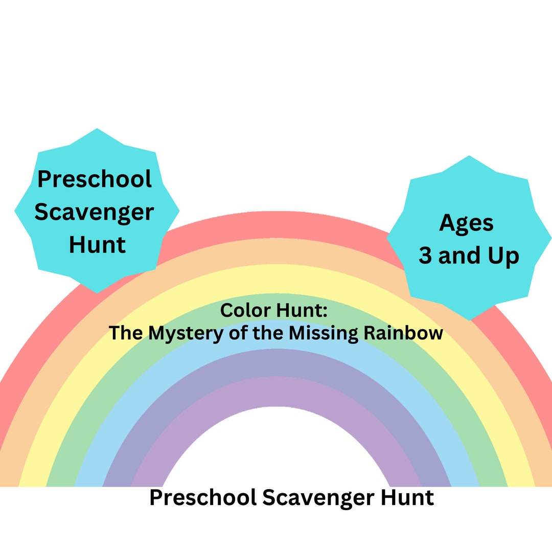 Preschool Scavenger Hunt | Color Hunt: the Mystery of the Missing ...