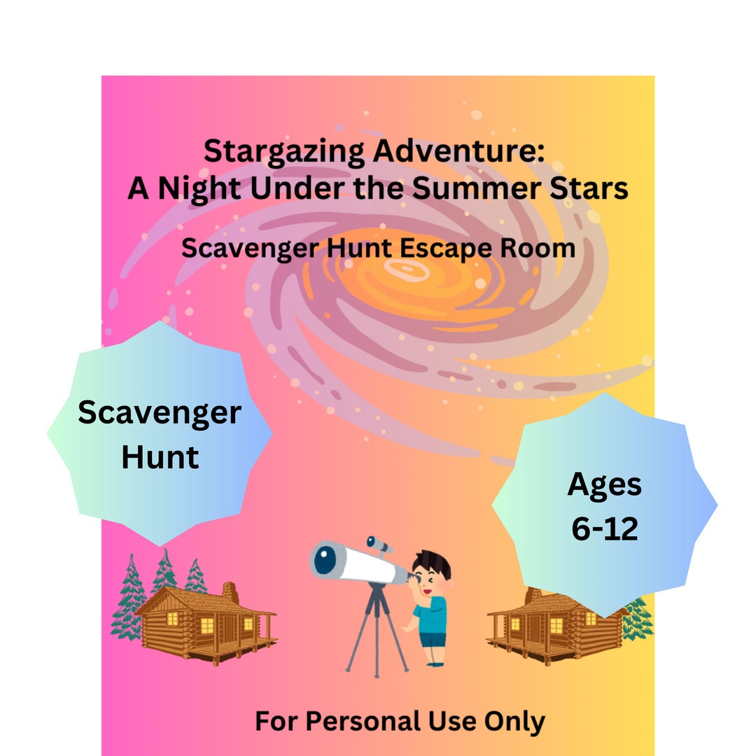 Scavenger Hunt Stargazing Adventure: A Night Under the Summer Stars ...
