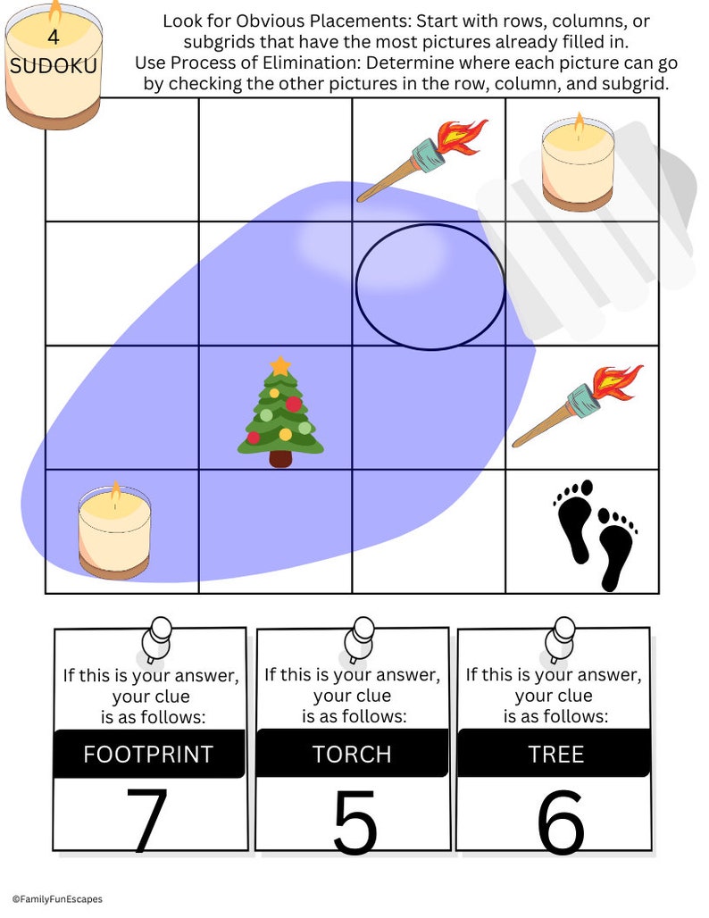 Christmas in July Escape Game: 12 Tiki Torch Puzzles (digital Download ...