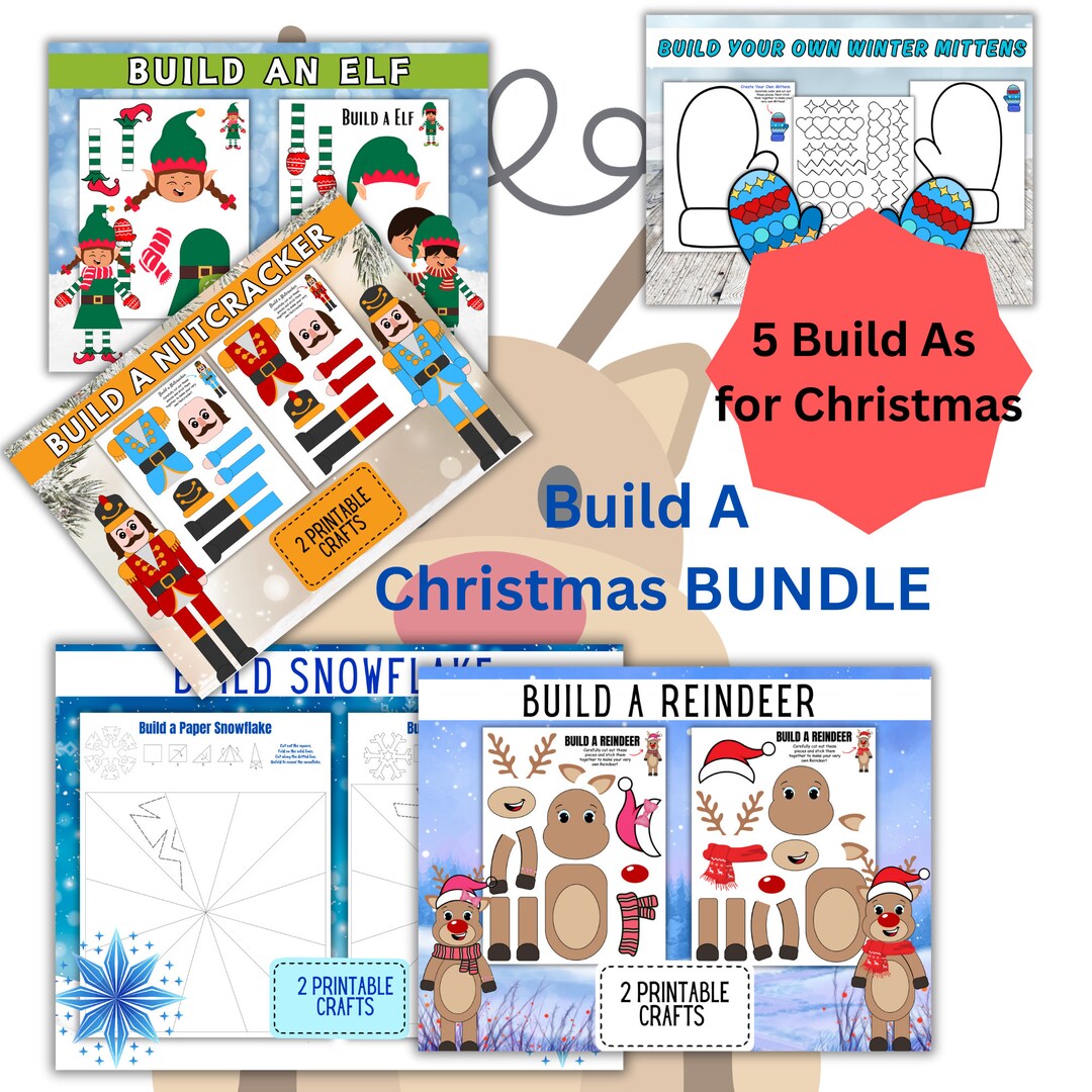 Build a Christmas in July Bundle Snowflake, Nutcracker, Mittens ...