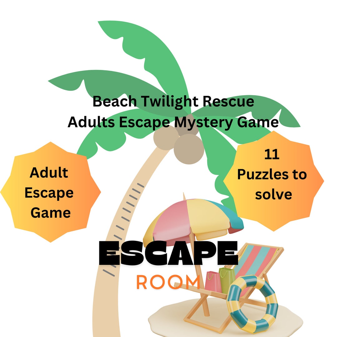 Beach Twilight Rescue: Adult Escape Room Game (digital Download) - Etsy