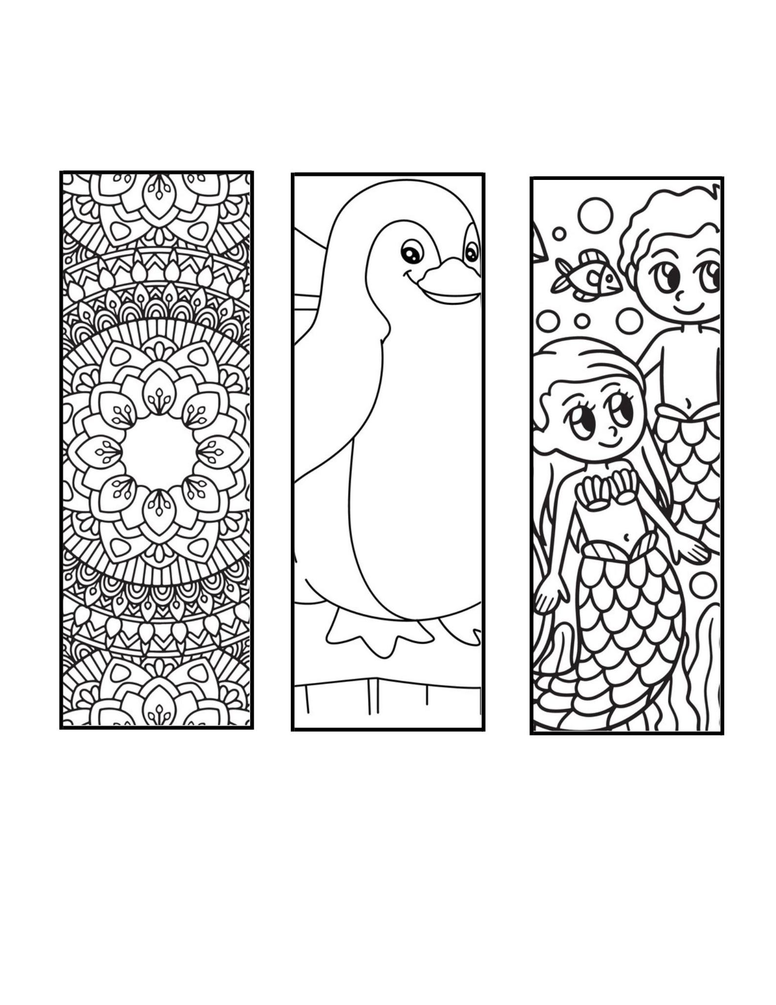 42 Printable Bookmarks to Color: Fun DIY Activity (digital Download) - Etsy
