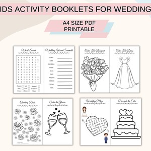 Wedding Kids Activity Bundle: Printable Games & Crafts (digital ...