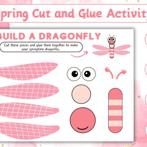Dragonfly Craft: DIY Cut & Assemble Activity (digital Download) - Etsy