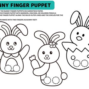 Easter Kid Crafts | Color and Cut Activities | Easter Bookmarks to ...