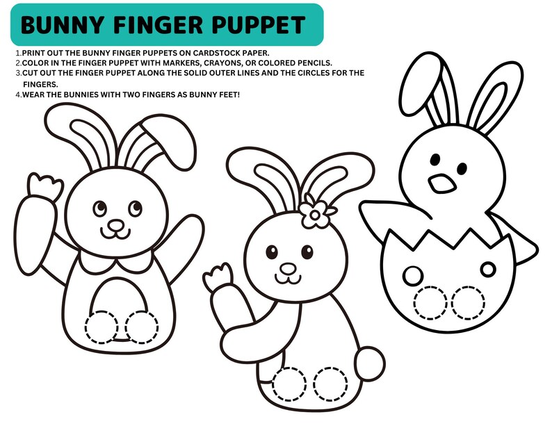 Easter Kid Crafts | Color and Cut Activities | Easter Bookmarks to ...