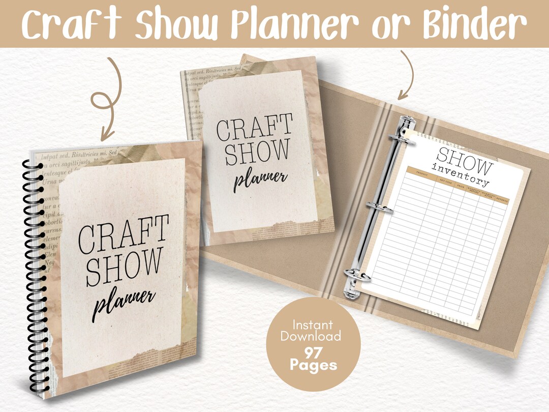 Vintage Style Craft Show Planner Bundle Printable Vendor Organizer for ...