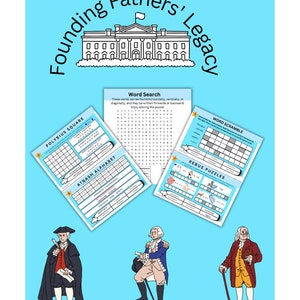 Founding Fathers Escape Game: History Puzzles & Maze (digital Download ...