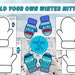Winter Mittens Craft: DIY Cut & Assemble Activity (digital Download) - Etsy