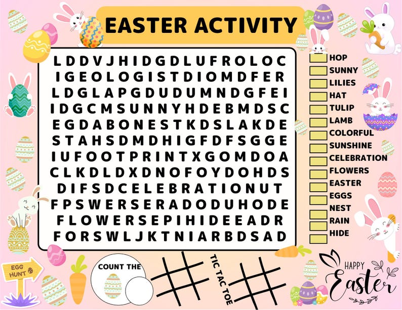 Easter Kid Crafts | Color and Cut Activities | Easter Bookmarks to ...