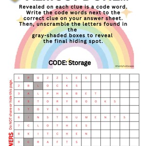 Preschool Scavenger Hunt | Color Hunt: the Mystery of the Missing ...