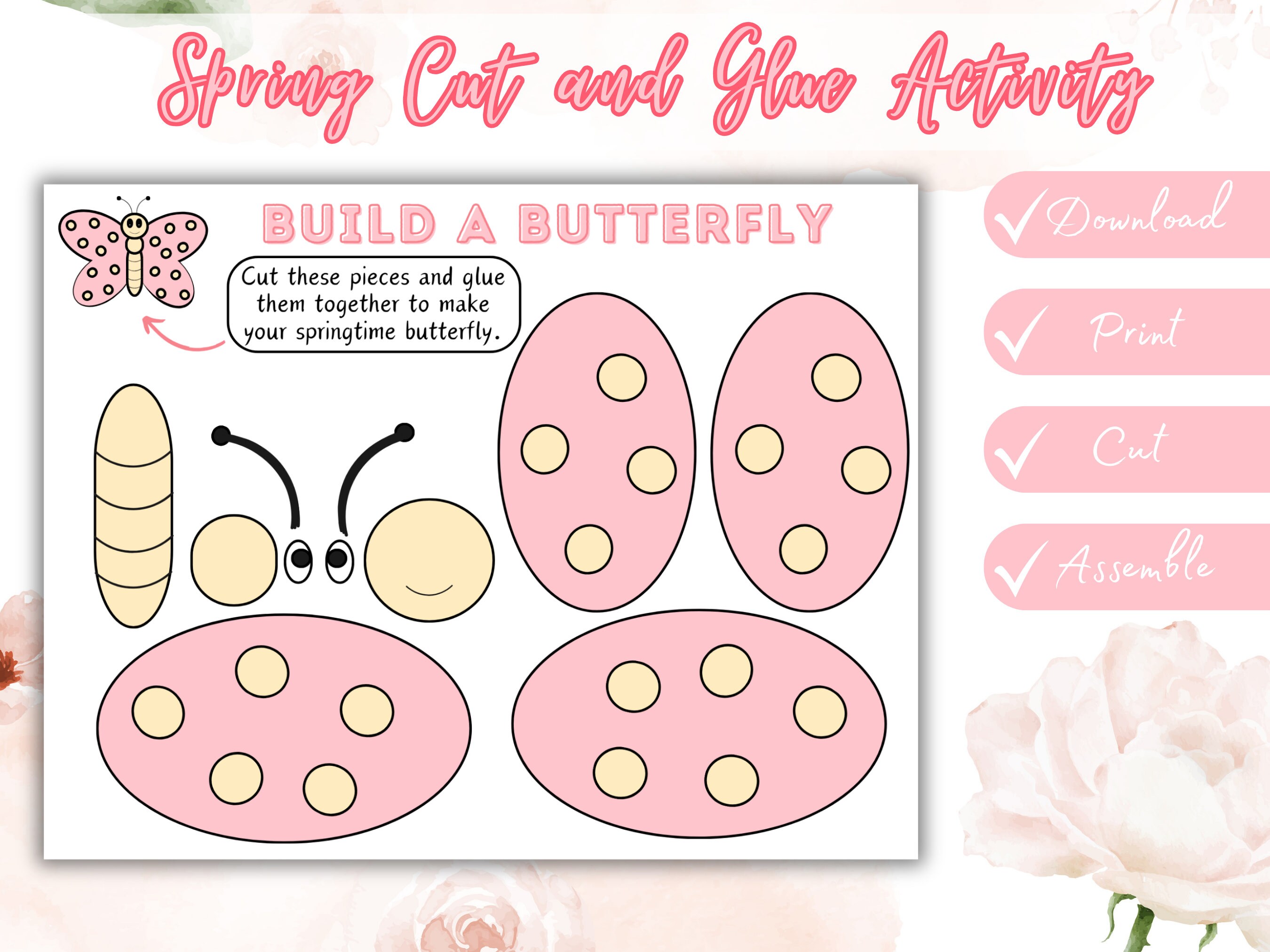 Build a Butterfly Craft - Etsy