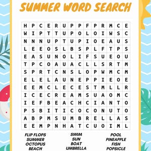 Summer Word Games for Kids – Fun Printable Word Search, I Spy & Maze ...