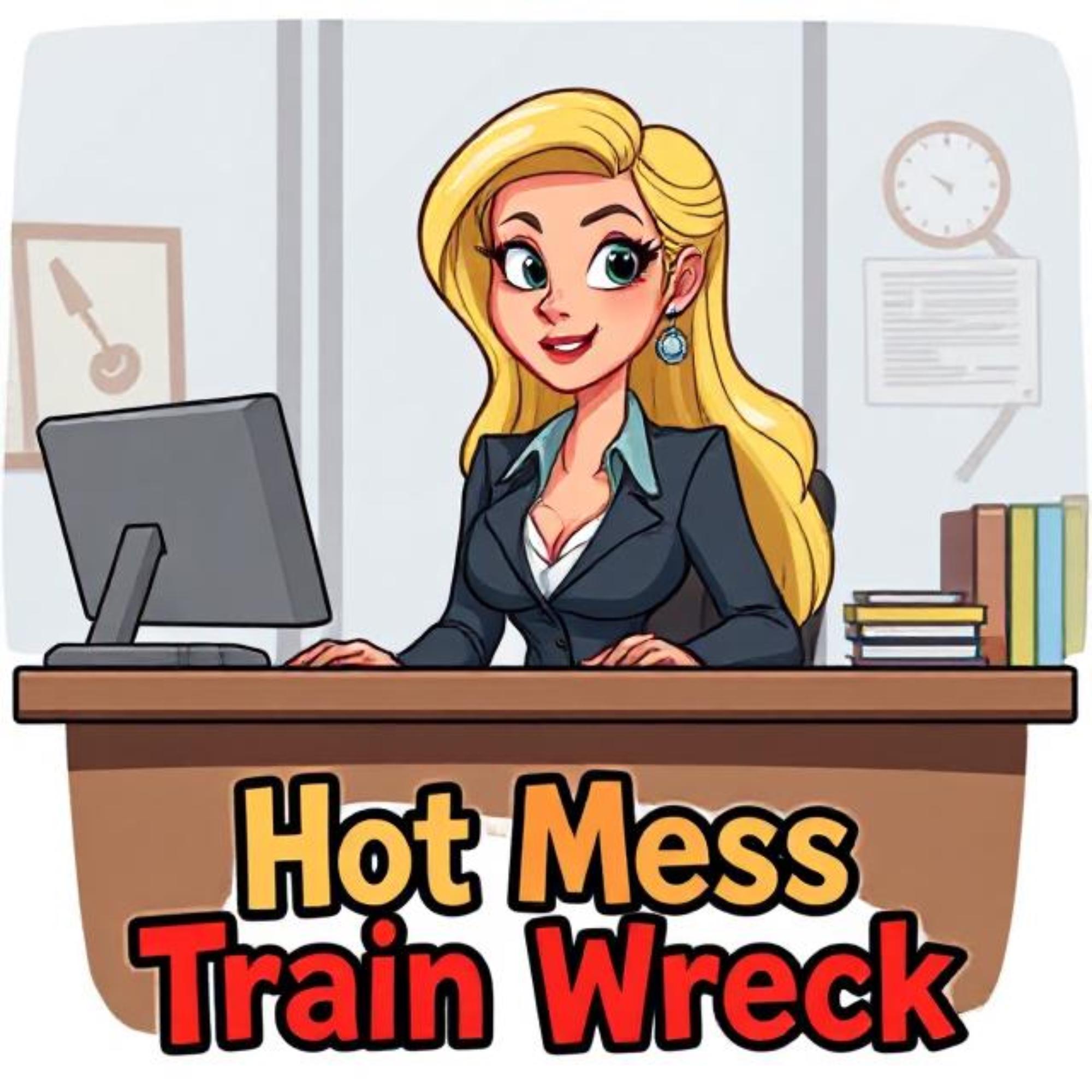 Hot Mess Train Wreck PNG | Funny Blonde Woman Sublimation | T-shirts ...