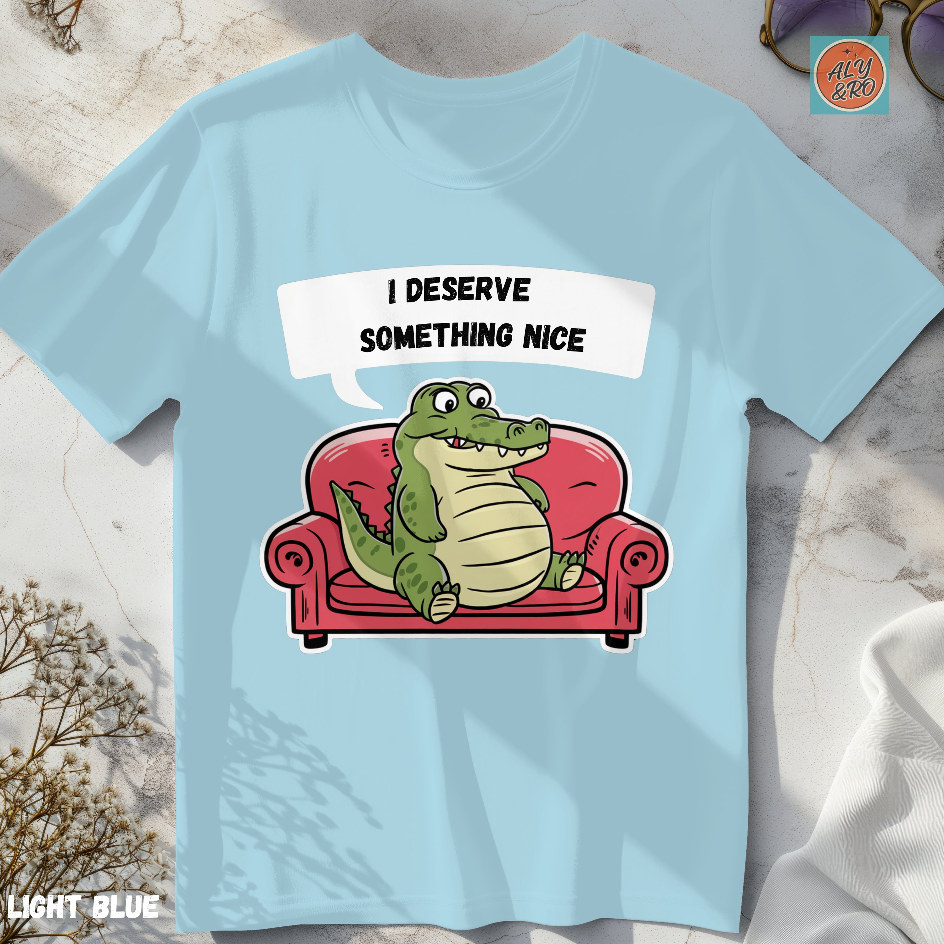 Crocodile Tshirt, Cartoon Croc Tshirt, Funny Animal Tee, Crocodile Tee ...