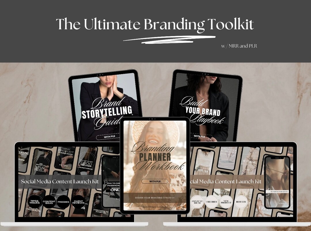 The Ultimate Branding Bundle Toolkit, 5digital Products Covering All You Need to Buil an Iconic ...