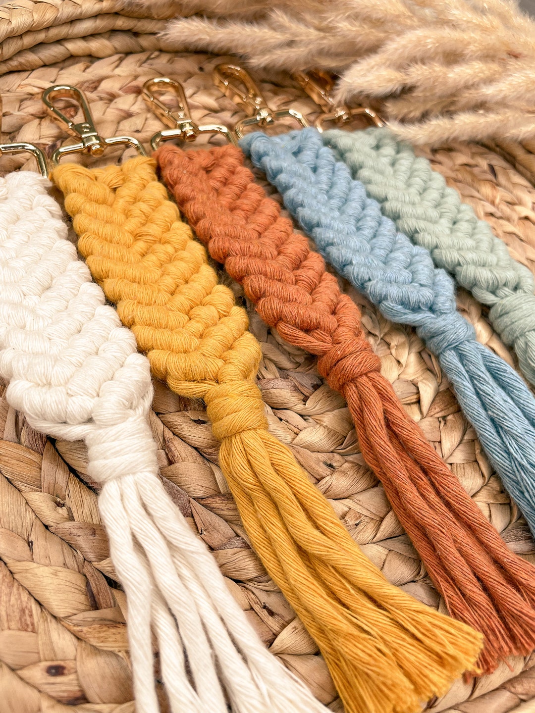 Macrame Mermaid Keychain, Boho Mermaid, Key Accessories, Boho Keyring, Fishtail Macrame, Gift ...