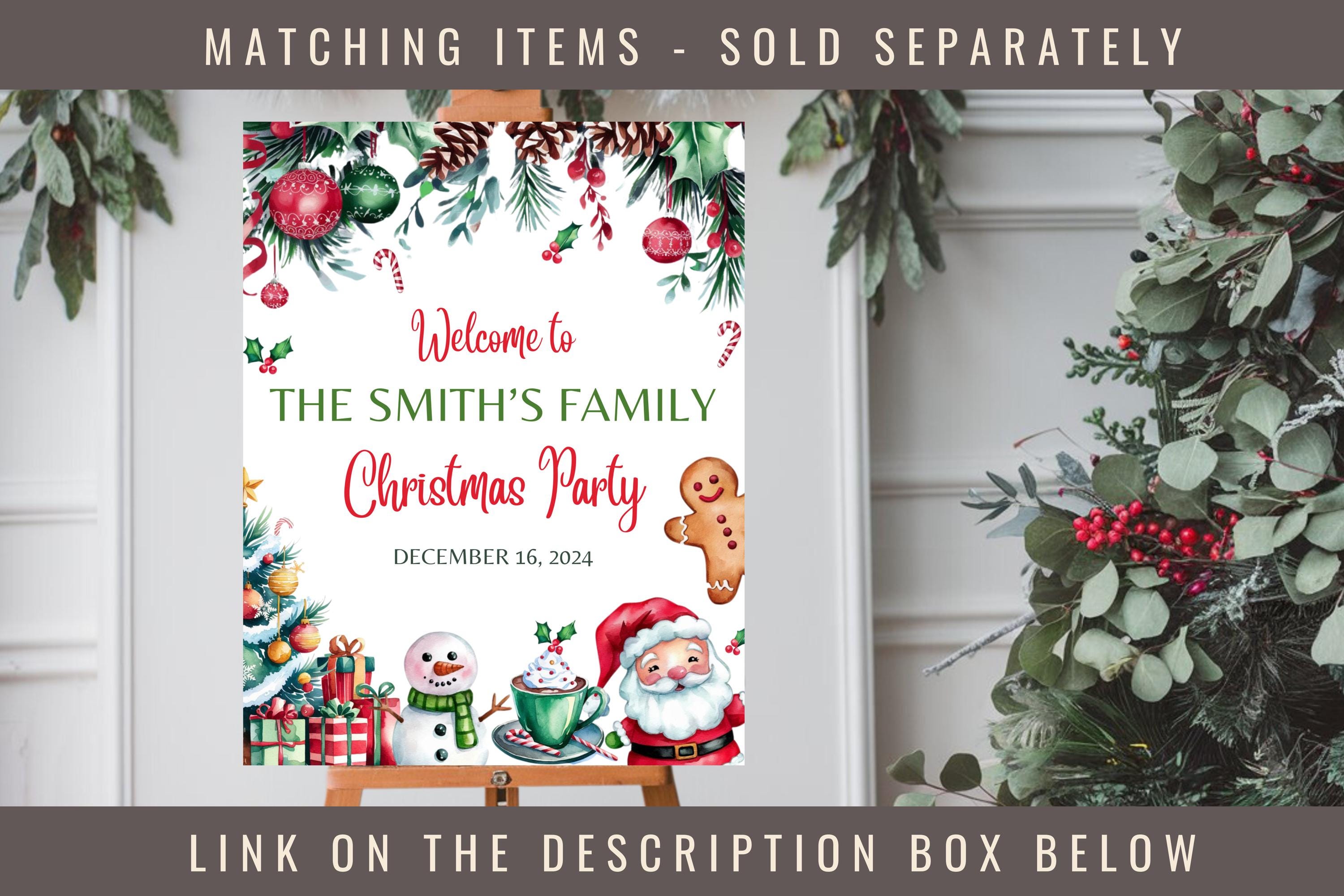 Christmas Potluck Sign up Sheet Template, Printable Christmas Potluck ...