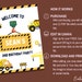 Construction Party Welcome Sign Template, Construction Vehicles ...