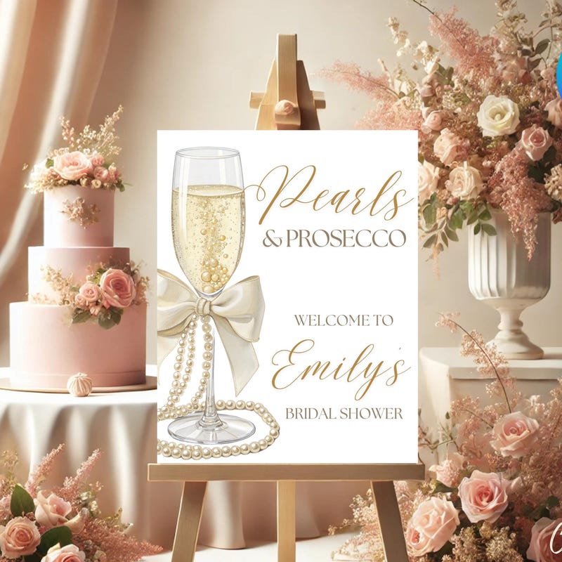 Prosecco and Pearls Theme - Etsy