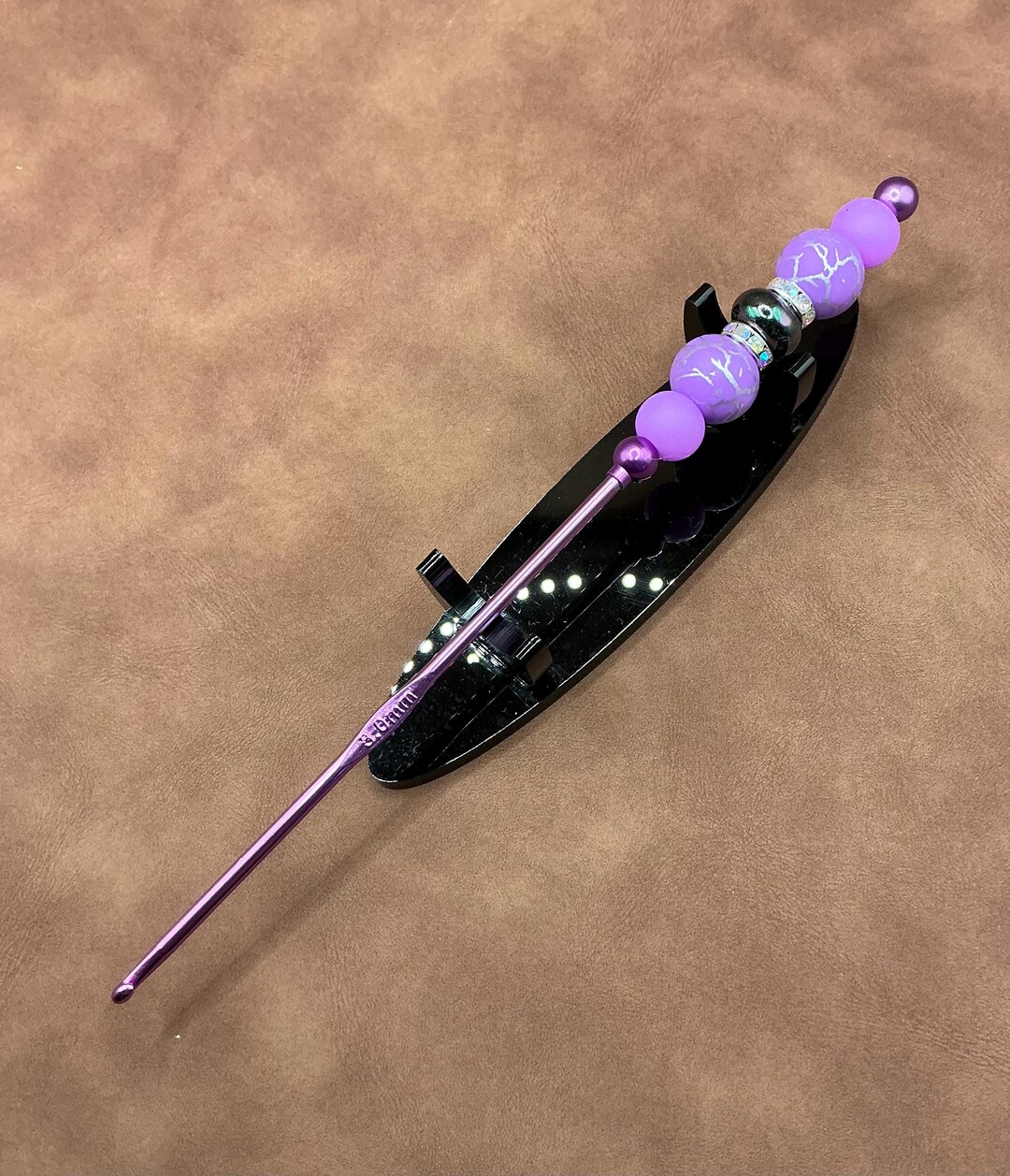 Purple 3.0mm Crochet Hook With Purple Burst, Purple Medium Glow in the ...