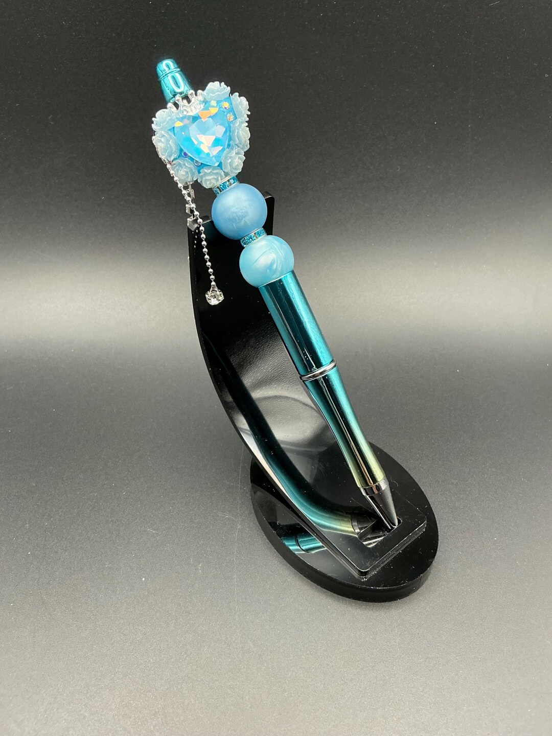 Blue Statement Pen Yellow to Blue Hombre Casing With Black Ink. Acrylic ...