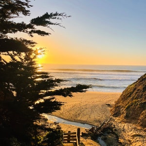 Serene Sunset at Pacifica State Beach Coastal Photography Print for ...