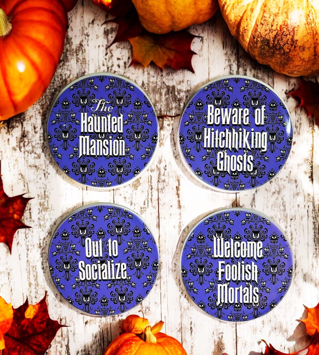 Haunted Mansion-inspired Coasters - Set of 4! - Etsy