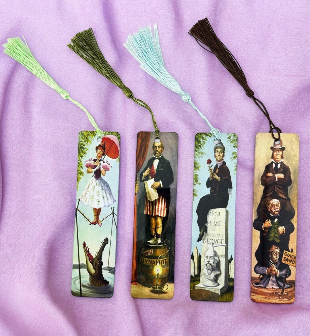 Haunted Mansion Inspired Metal Bookmarks: Stretching Portraits - Etsy