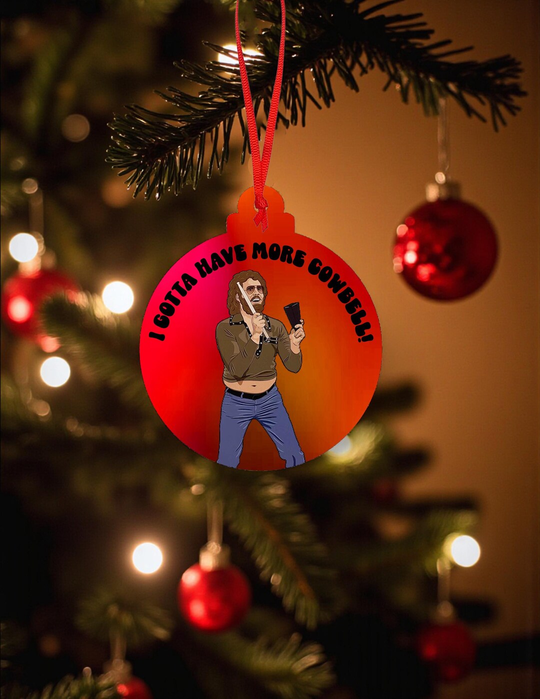SNL More Cowbell Ceramic Ornament - Etsy