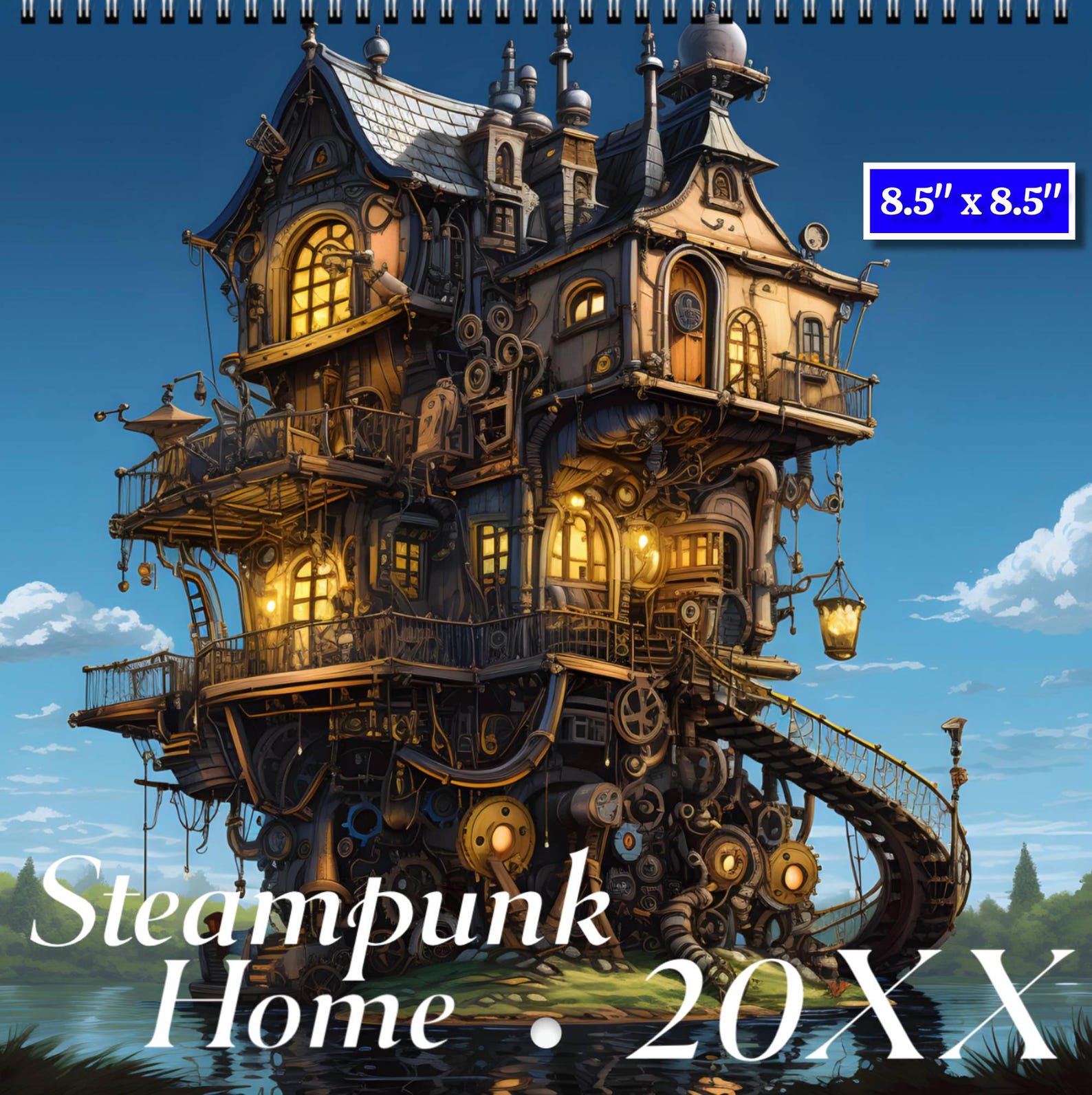 Steampunk Home Calendar 1 two Sizes: 8.5x8.5 & 11x8.5 Makes a Great ...